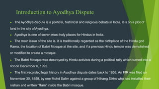 PROJECT-6.pptx AYODHYA RAM MANDIR POWERPOINT PRESENTATION | PPTX