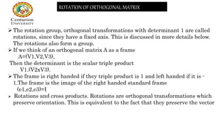 orthogonal matrix and its properties | PPTX