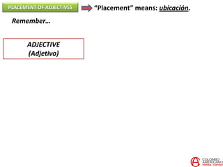 Course 2-Unit 6: Adjective of places. | PPTX
