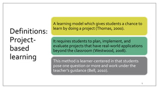 Project based learning - teaching methodology | PPT