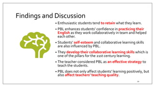 Project based learning - teaching methodology | PPT