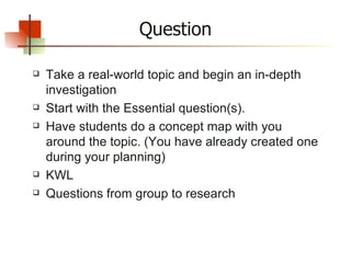 Project Based Learning | PPT