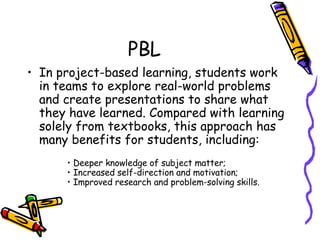 Project Based Learning Webinar | PPT