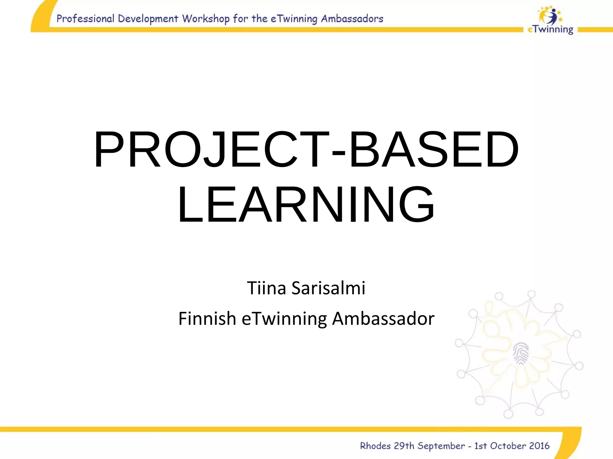 Project-based learning workshop | PPT