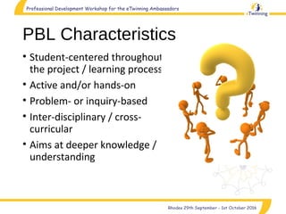 Project-based learning workshop | PPT