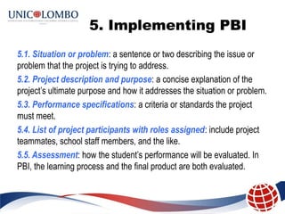 Project-Based Instruction | PPT