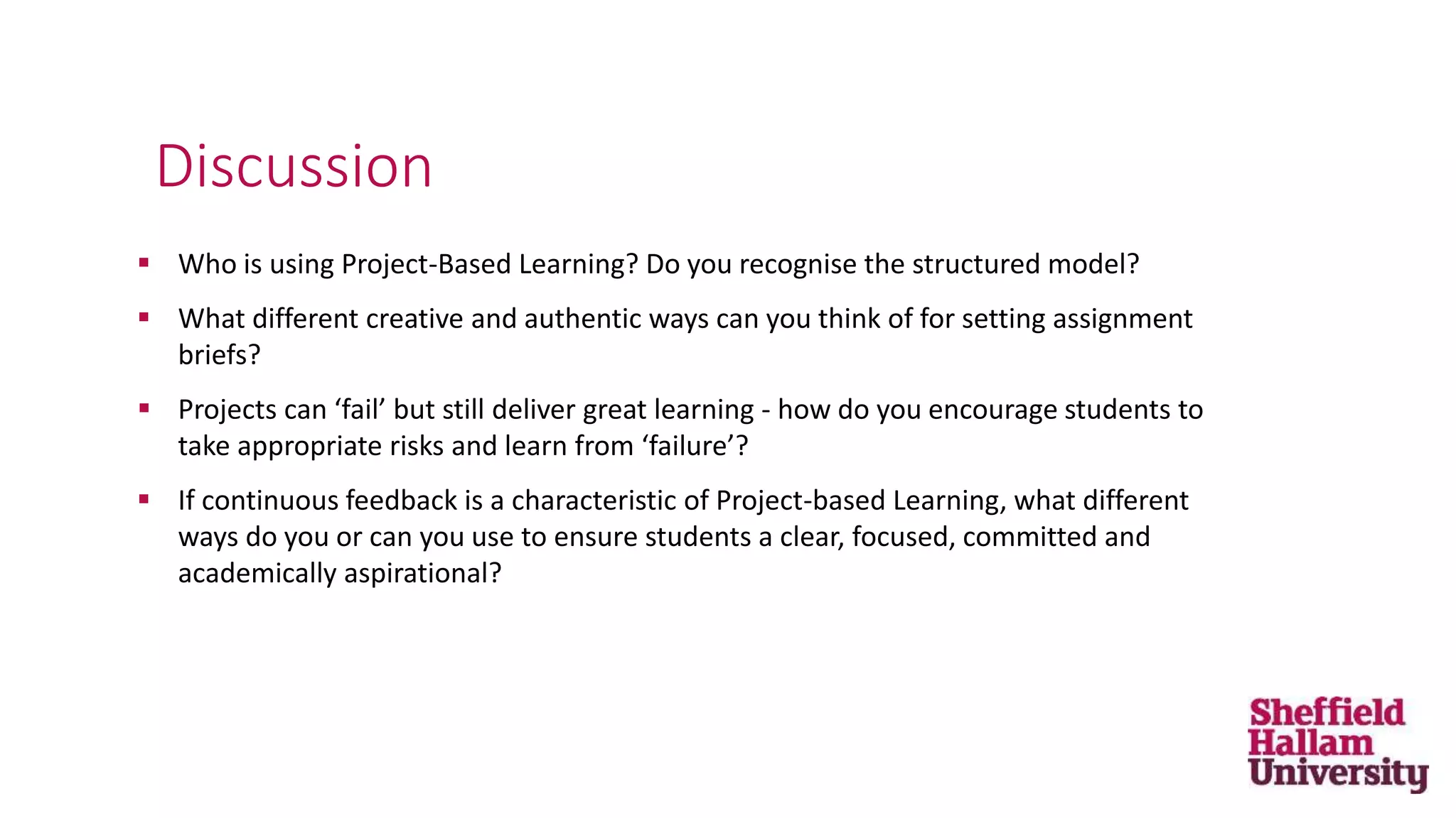 Project-based Learning | PPTX
