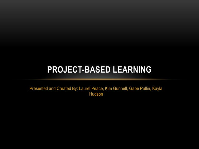 Project Based Learning | PPT
