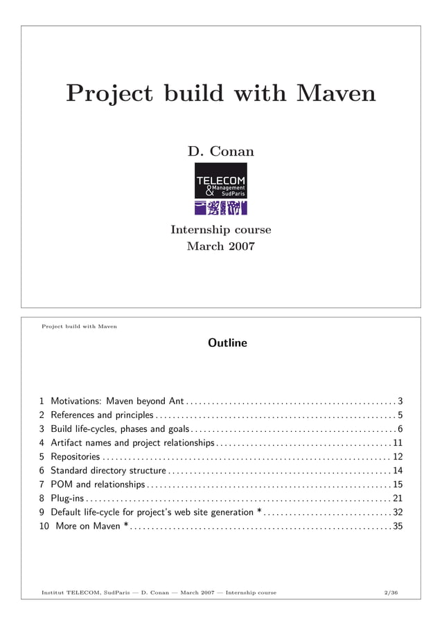 Project Build With Maven | PDF
