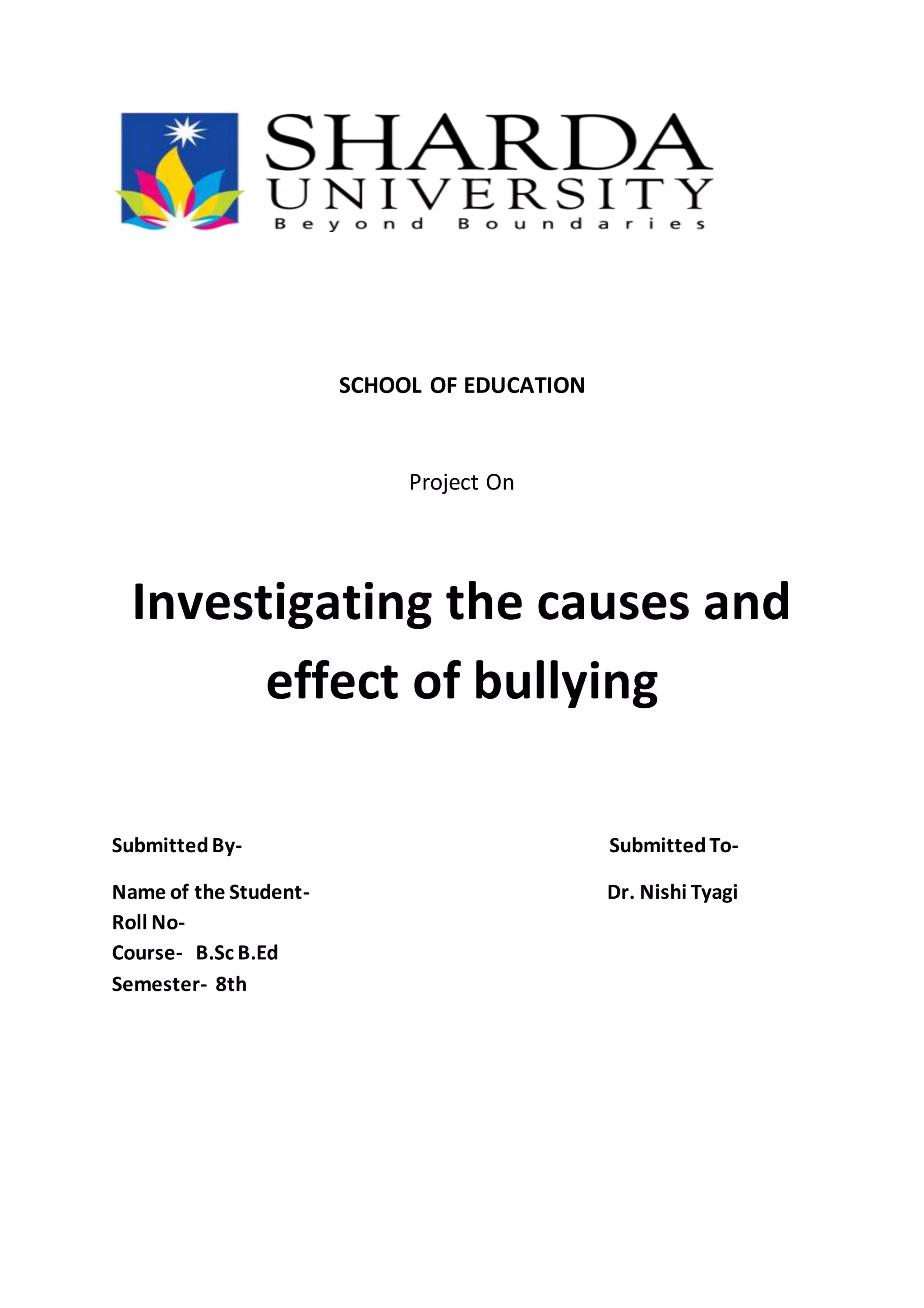 Project bullying | PDF