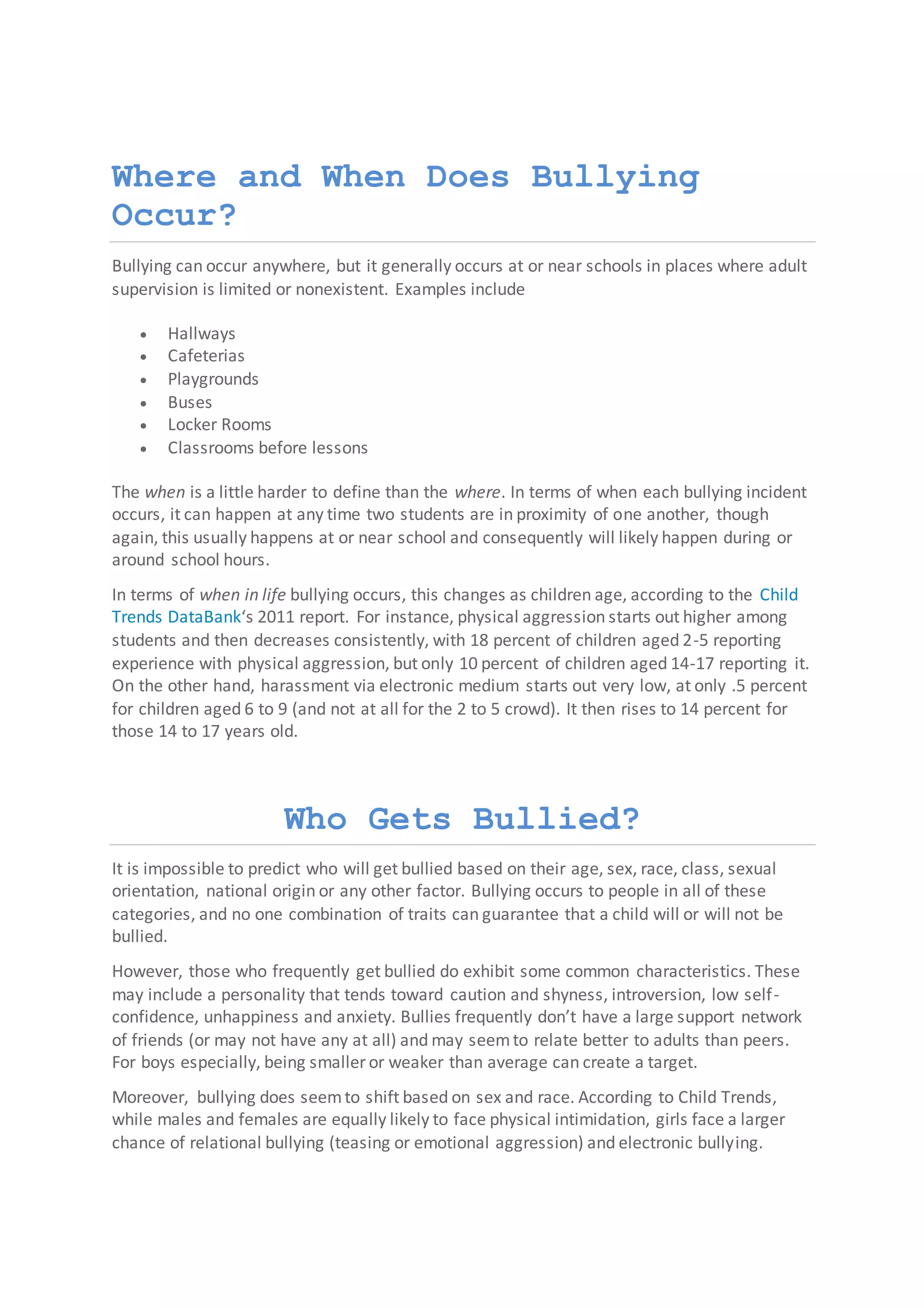 Project bullying | PDF