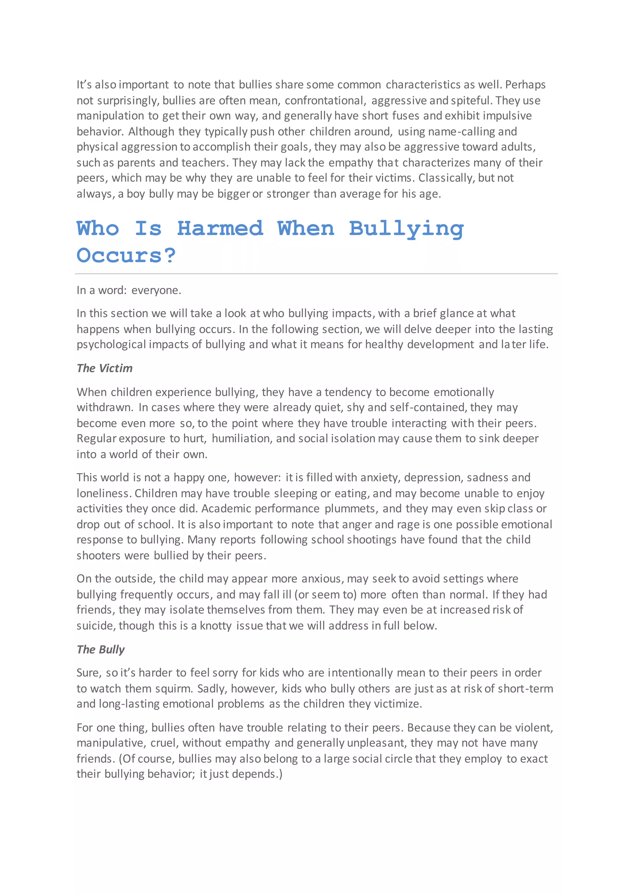Project bullying | PDF