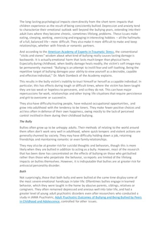 Project bullying | DOCX