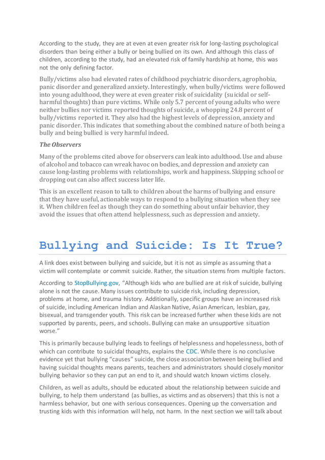 Project bullying | PDF