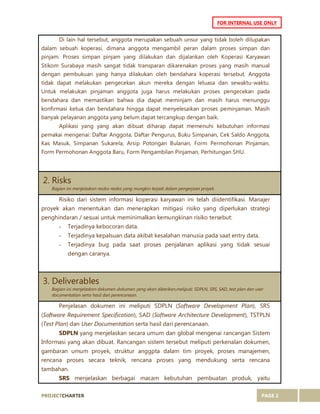 Project charter-Contoh | PDF