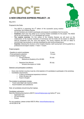 Project clubs proposal | PDF