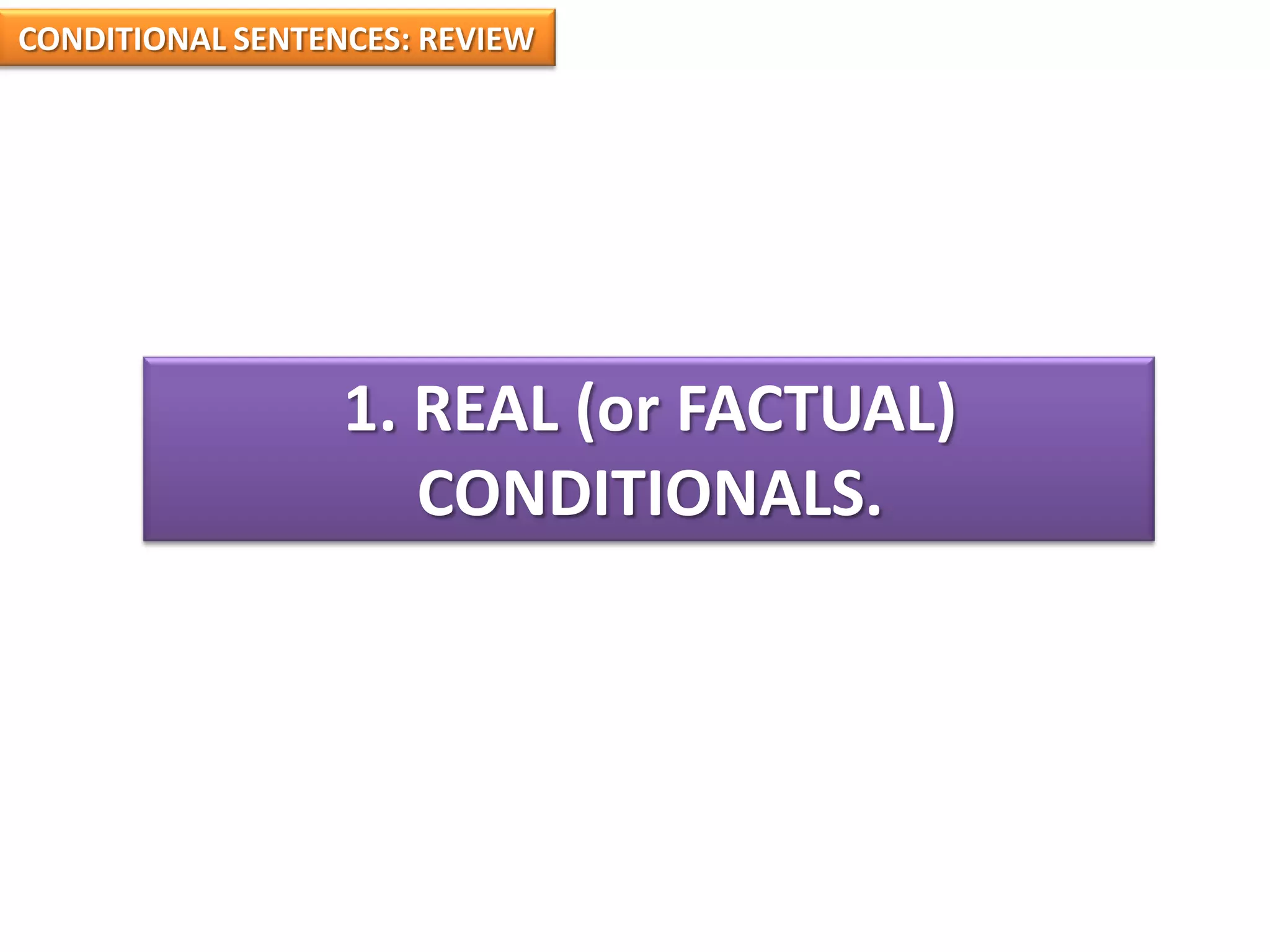 Project conditional sentences. review. | PPTX