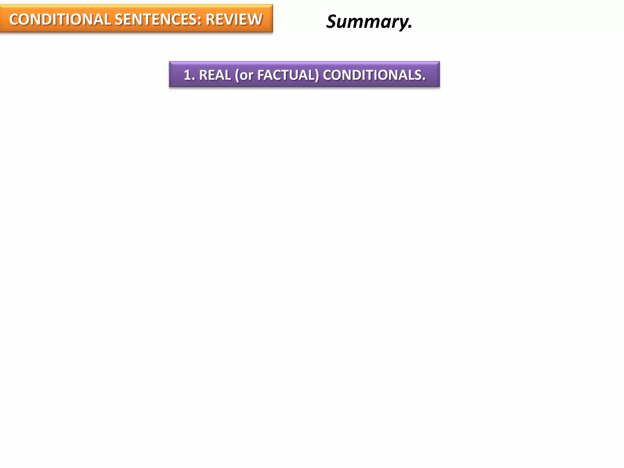 Project conditional sentences. review. | PPTX