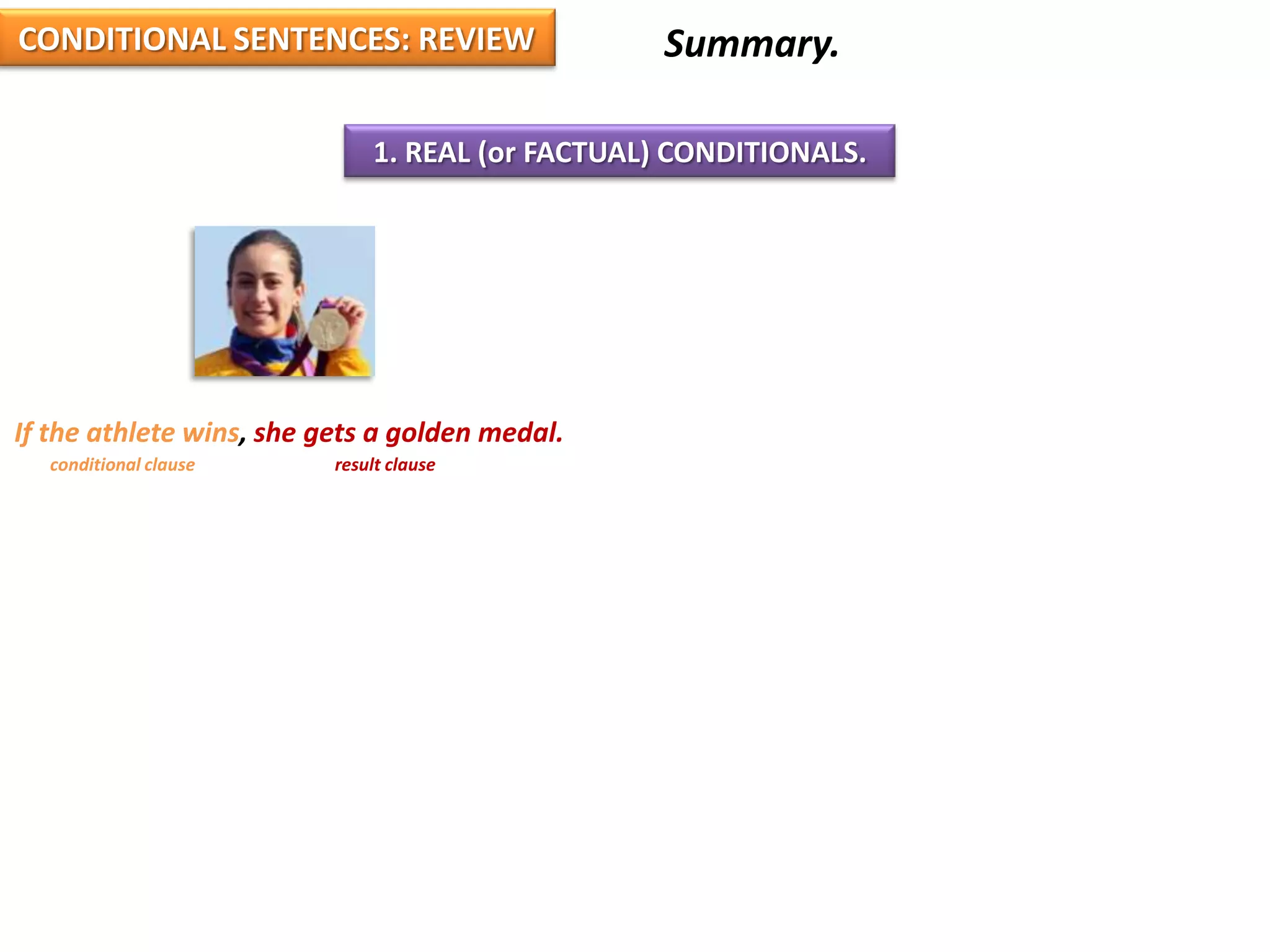 Project conditional sentences. review. | PPTX