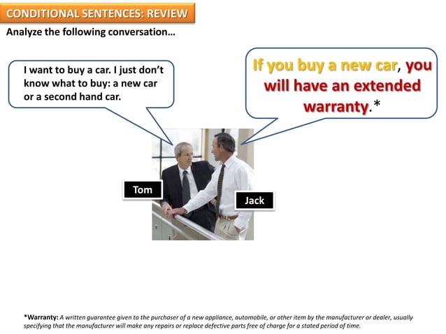 Project conditional sentences. review. | PPTX