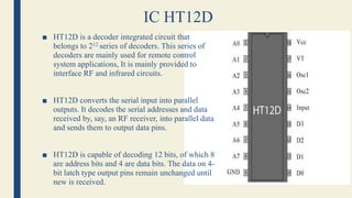 HOME AUTOMATION SYSTEM USING RADIO FREQUENCY | PPTX
