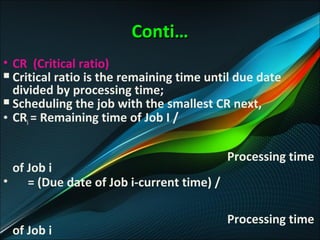 Project crashing and job sequencing | PPT
