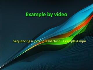 Project crashing and job sequencing | PPT