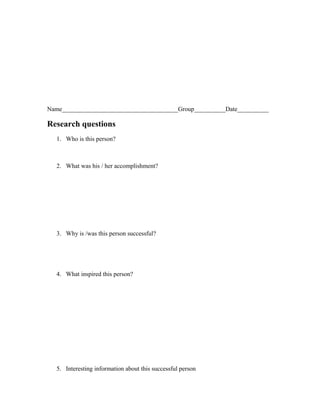 Project creating a talk show episode | DOC