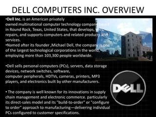 DELL supply chain management | PPTX
