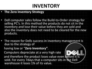 DELL supply chain management | PPTX