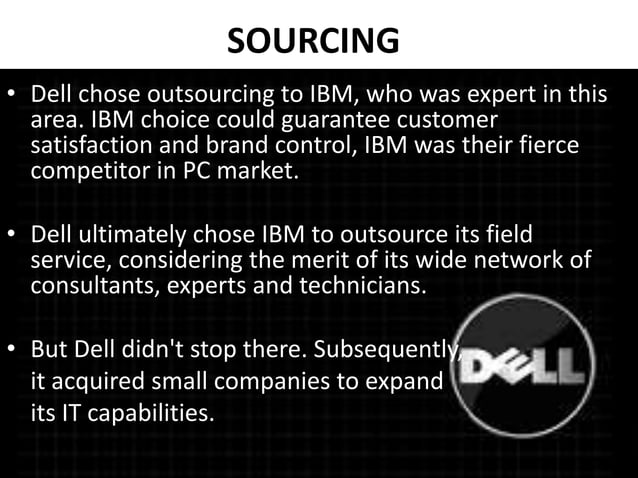 DELL supply chain management | PPTX | Logistics | Business