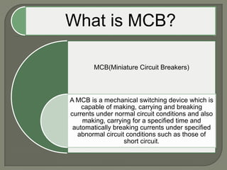 ppt of EEE(MCB) | PPTX