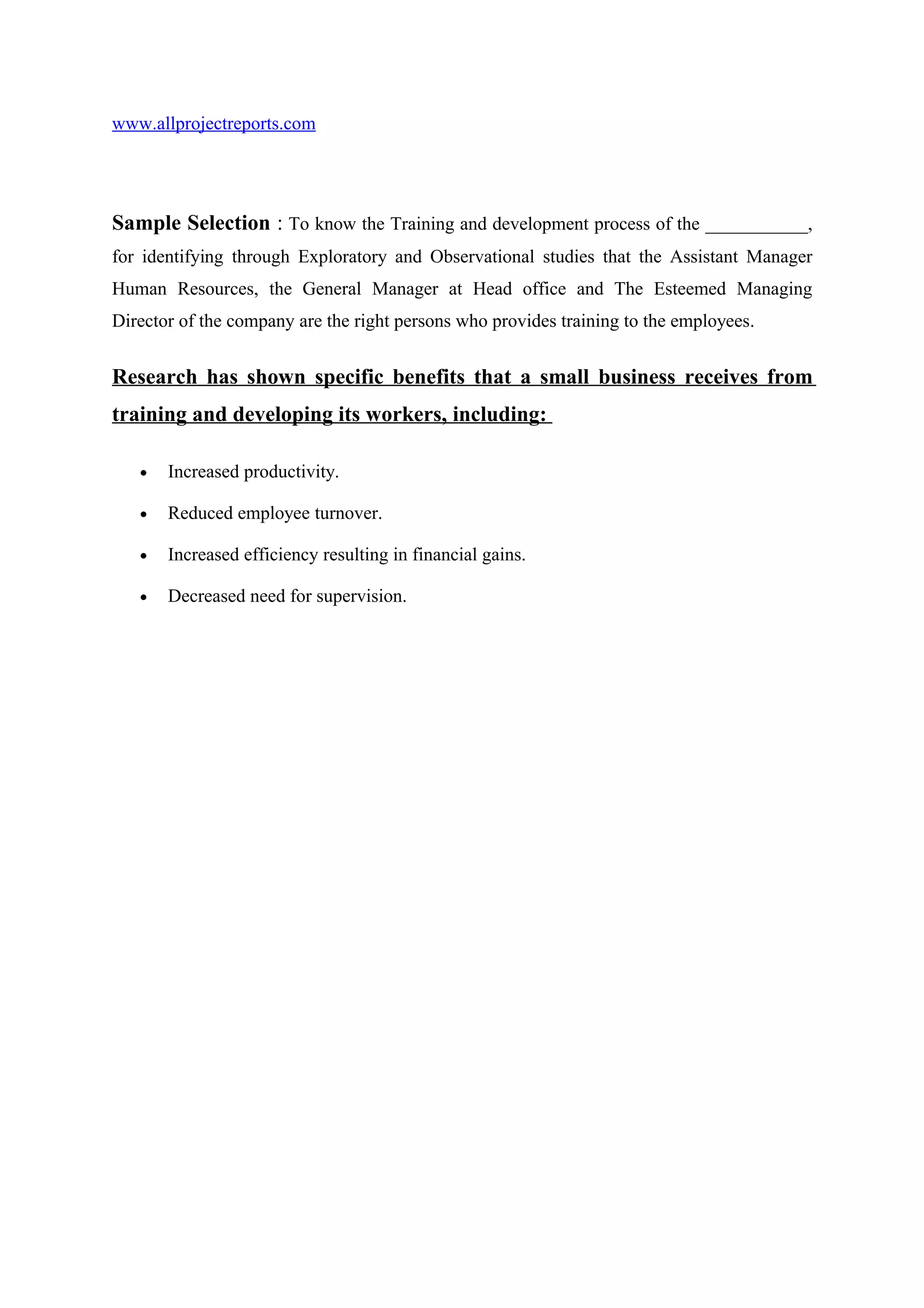 Project employee-training-development--n | PDF