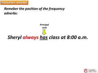 Course 3-Unit 7: Frequency adverbs and time expressions. | PPTX