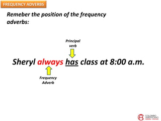 Course 3-Unit 7: Frequency adverbs and time expressions. | PPTX