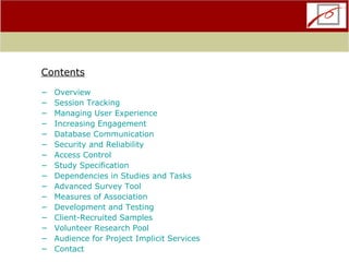 Project Implicit Services | PPT