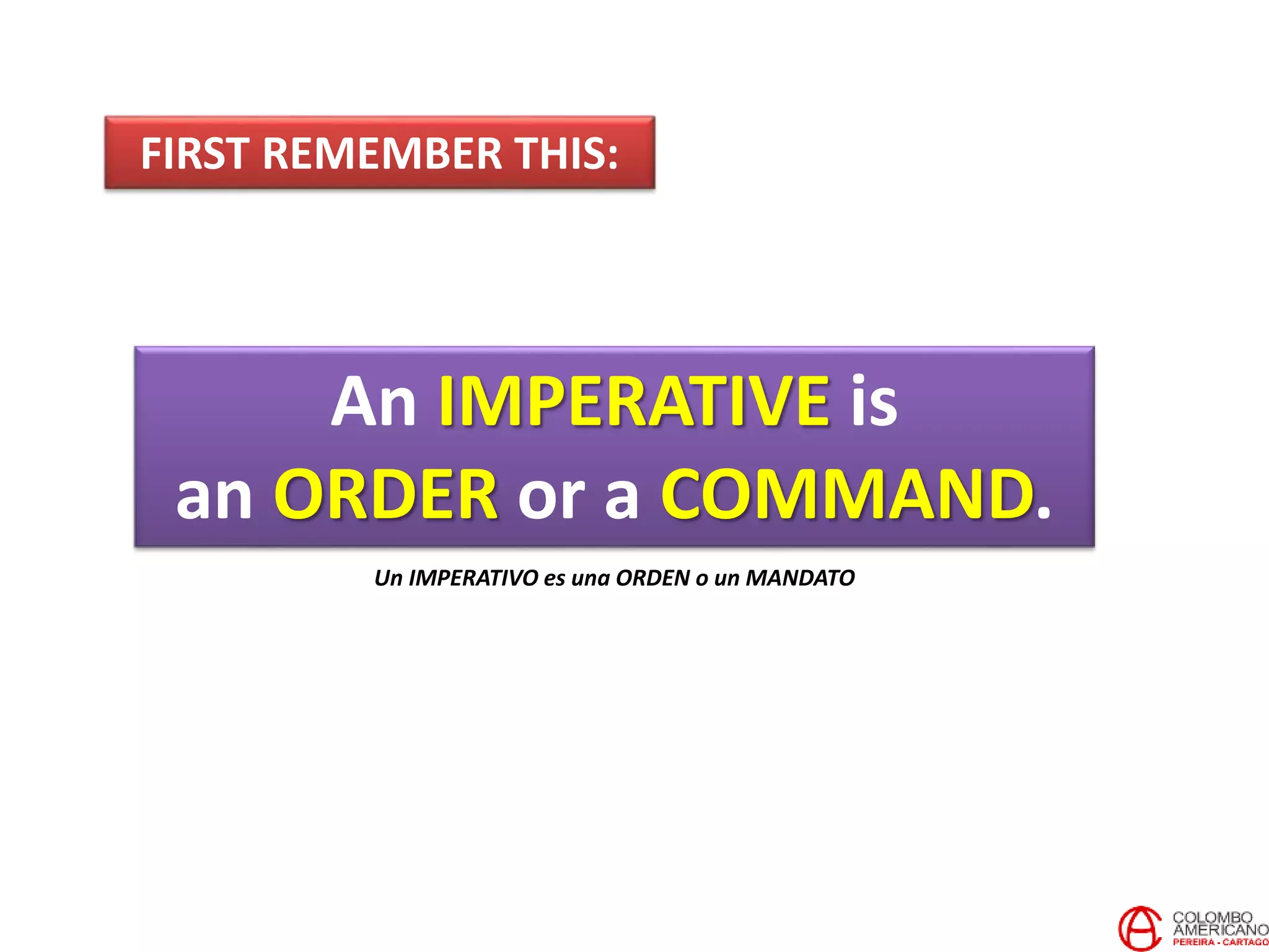 C13 U5 Project indirect speech imperatives | PPTX