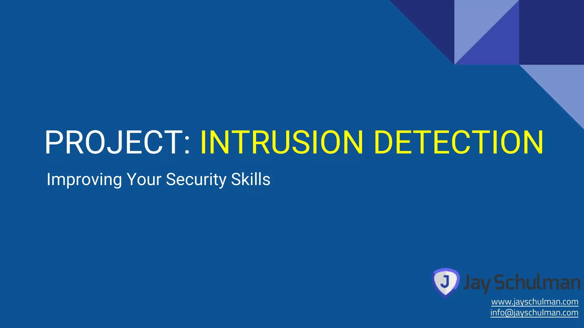 Project: Intrusion Detection | PPT