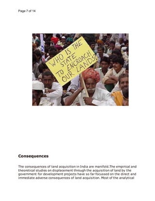 Project Land Acquisition in India | DOCX
