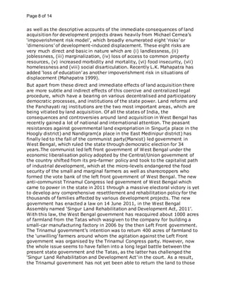 Project Land Acquisition in India | DOCX