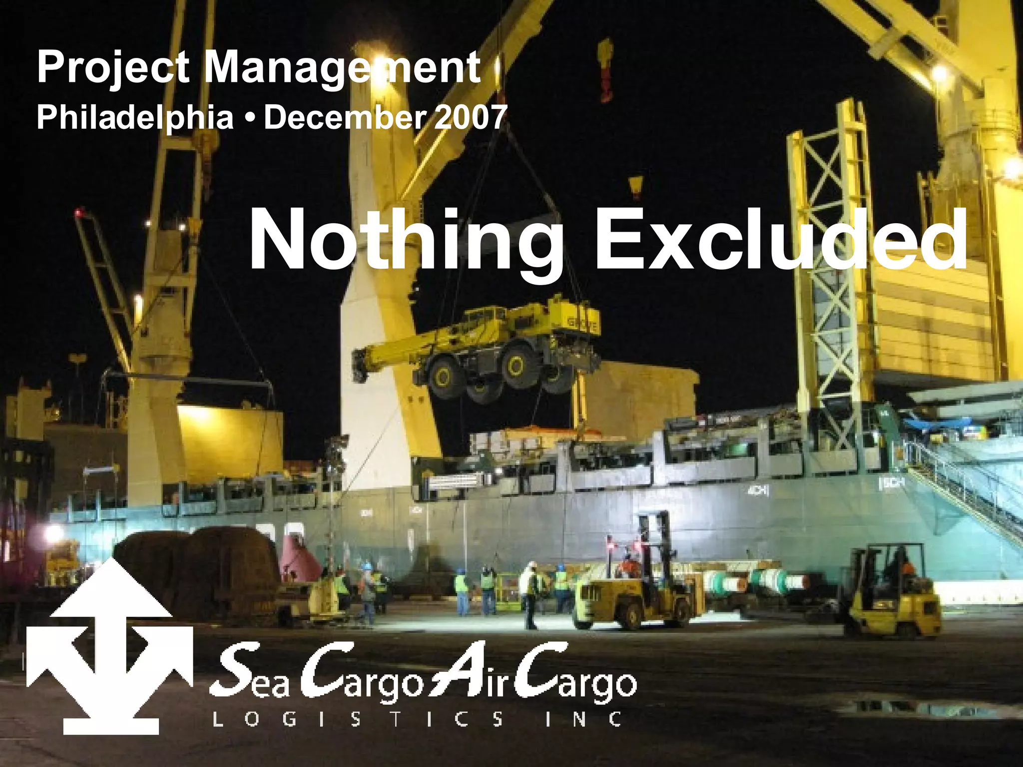 Project Management 2007 Philadelphia | PPT