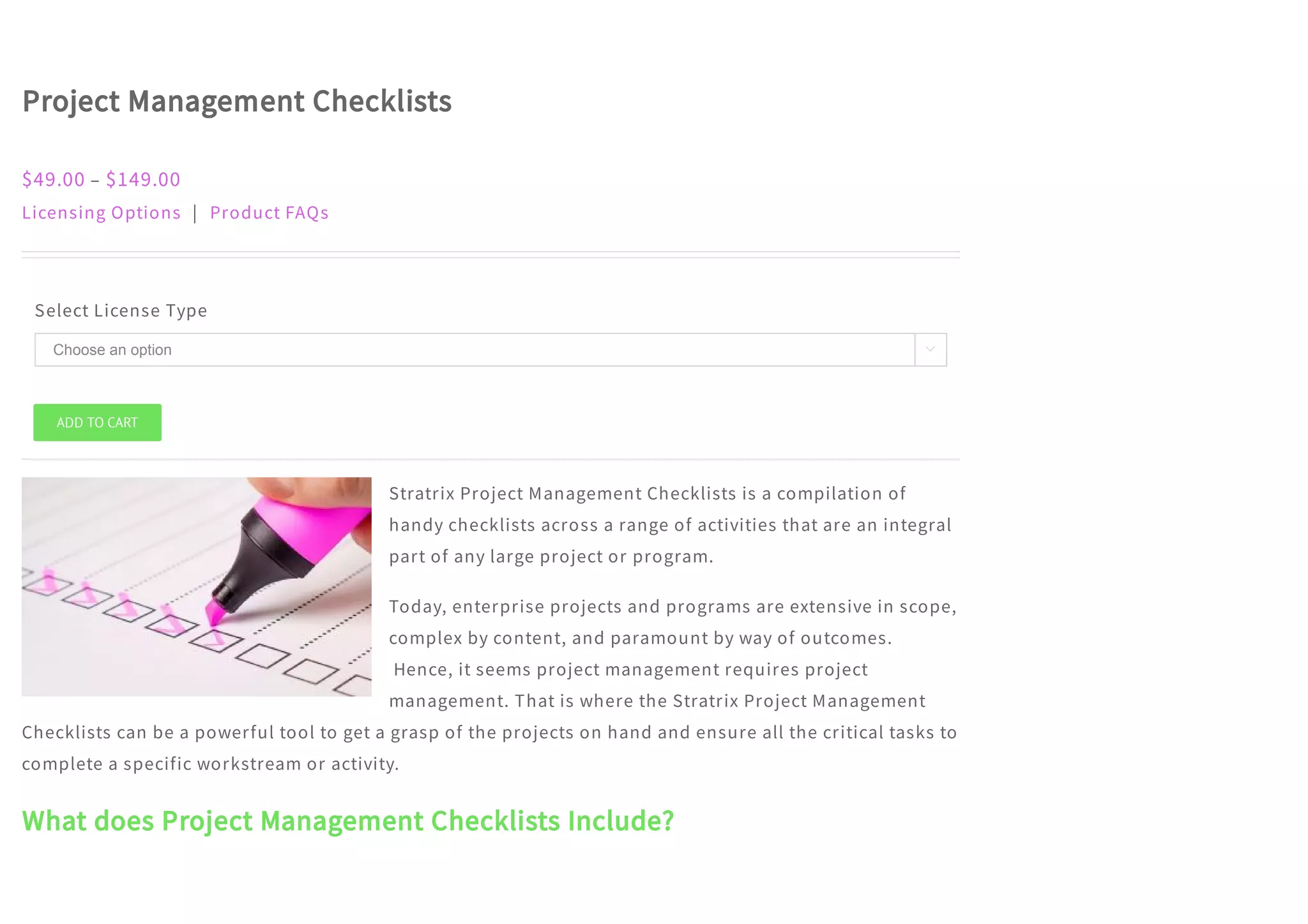 Project Management Checklists | PPT