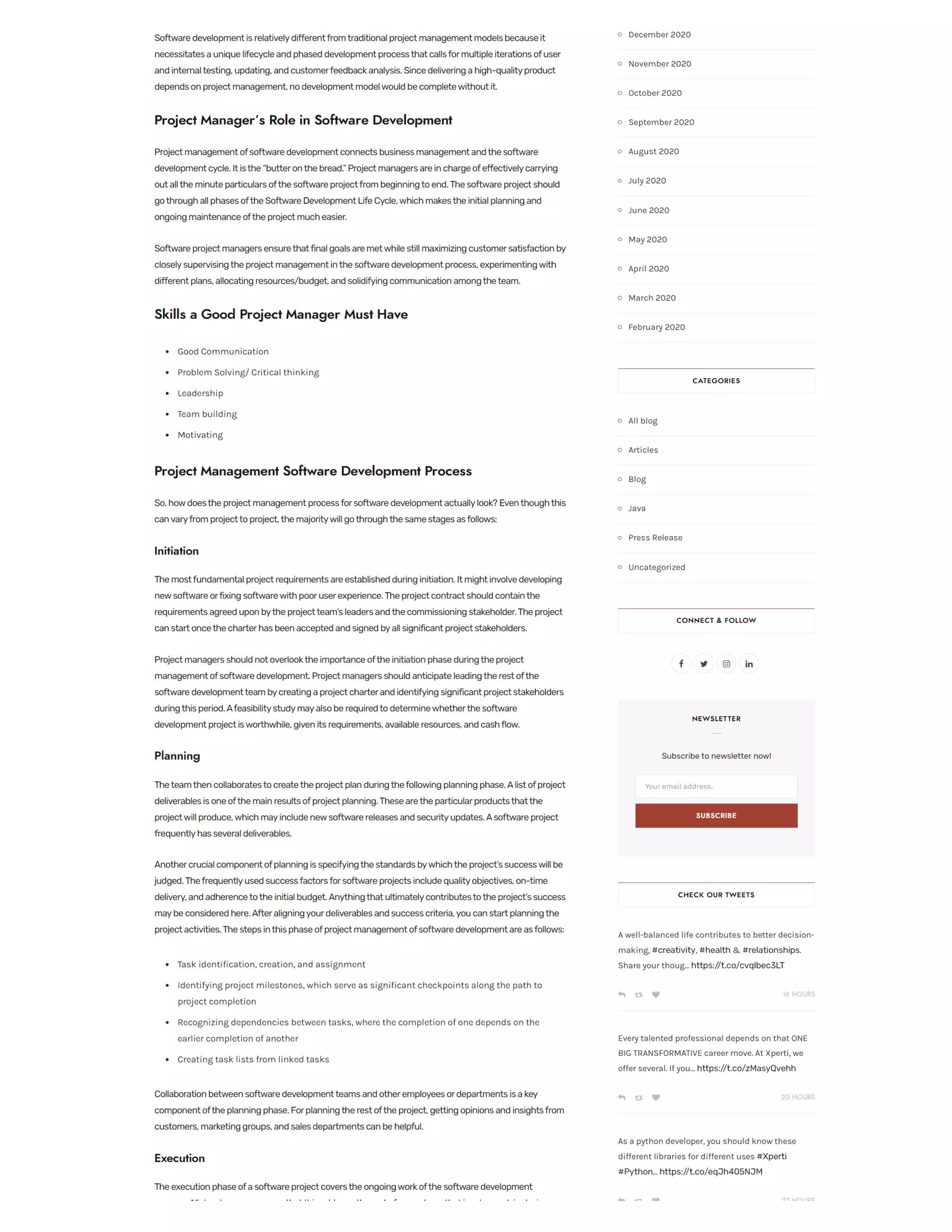 A Guide To Project Management In Software Development | PDF