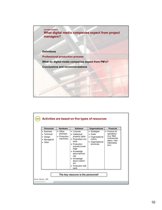 Project Management in Digital Media Agency | PPT