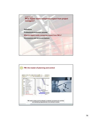 Project Management in Digital Media Agency | PPT