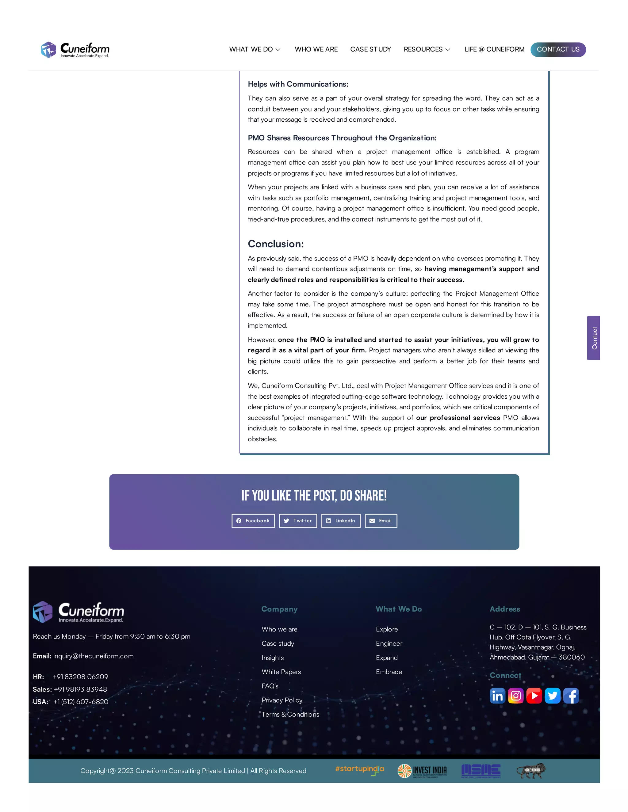 project-management-office-critical-to-successful-project-completion- cuneiform | PDF