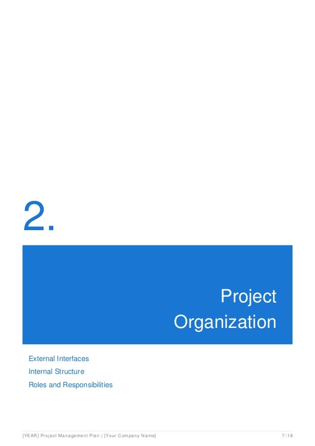 Project Management Plan Example Project Management Plan Example