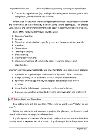 Project Management Skills unit-4 Notes | PDF
