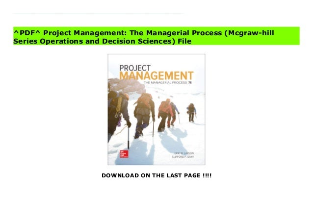 ^PDF^ Project Management: The Managerial Process