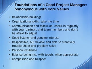 Project Management: Tips from the Trenches | PDF